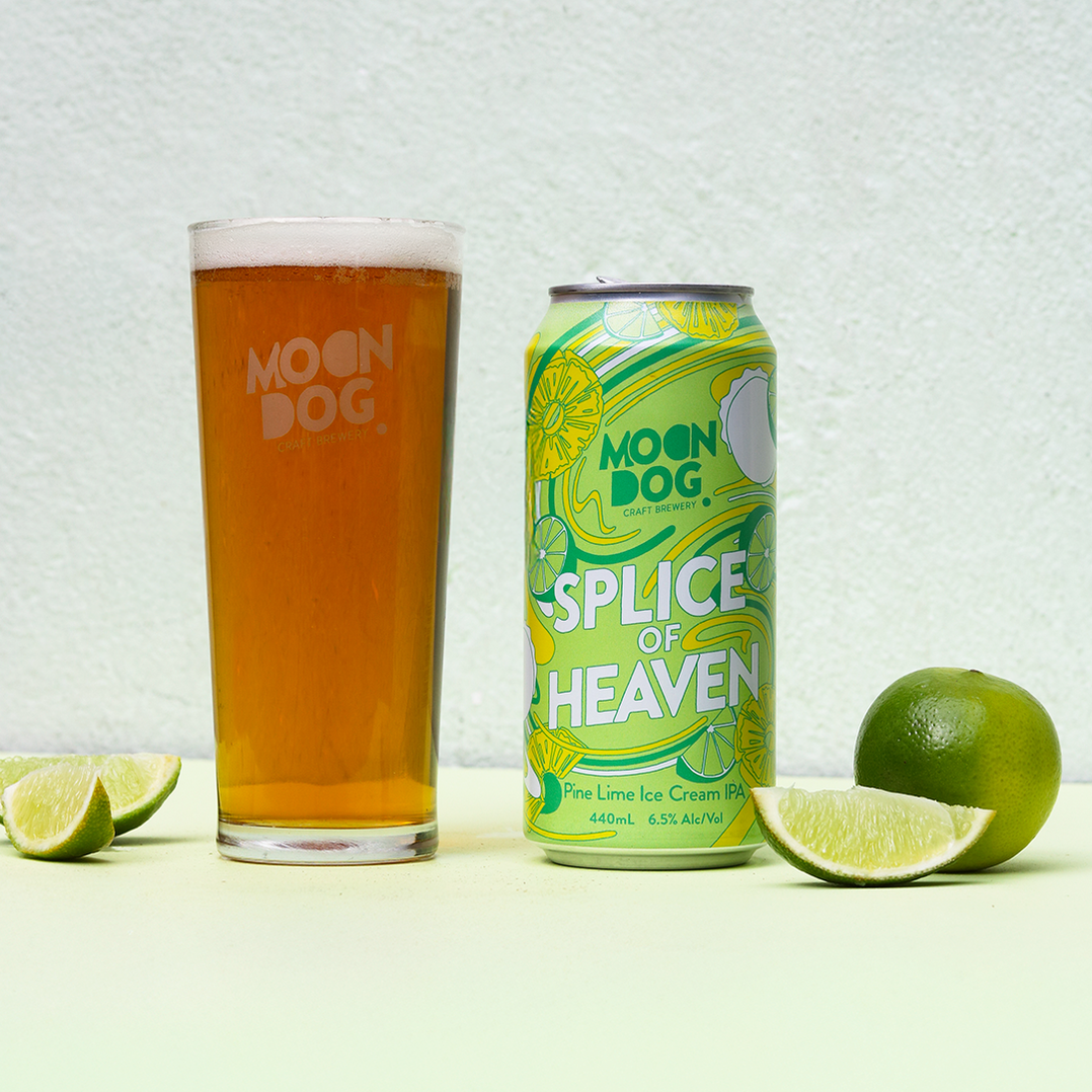 Splice of Heaven Pine Lime Ice Cream IPA | Moon Dog Craft Brewery